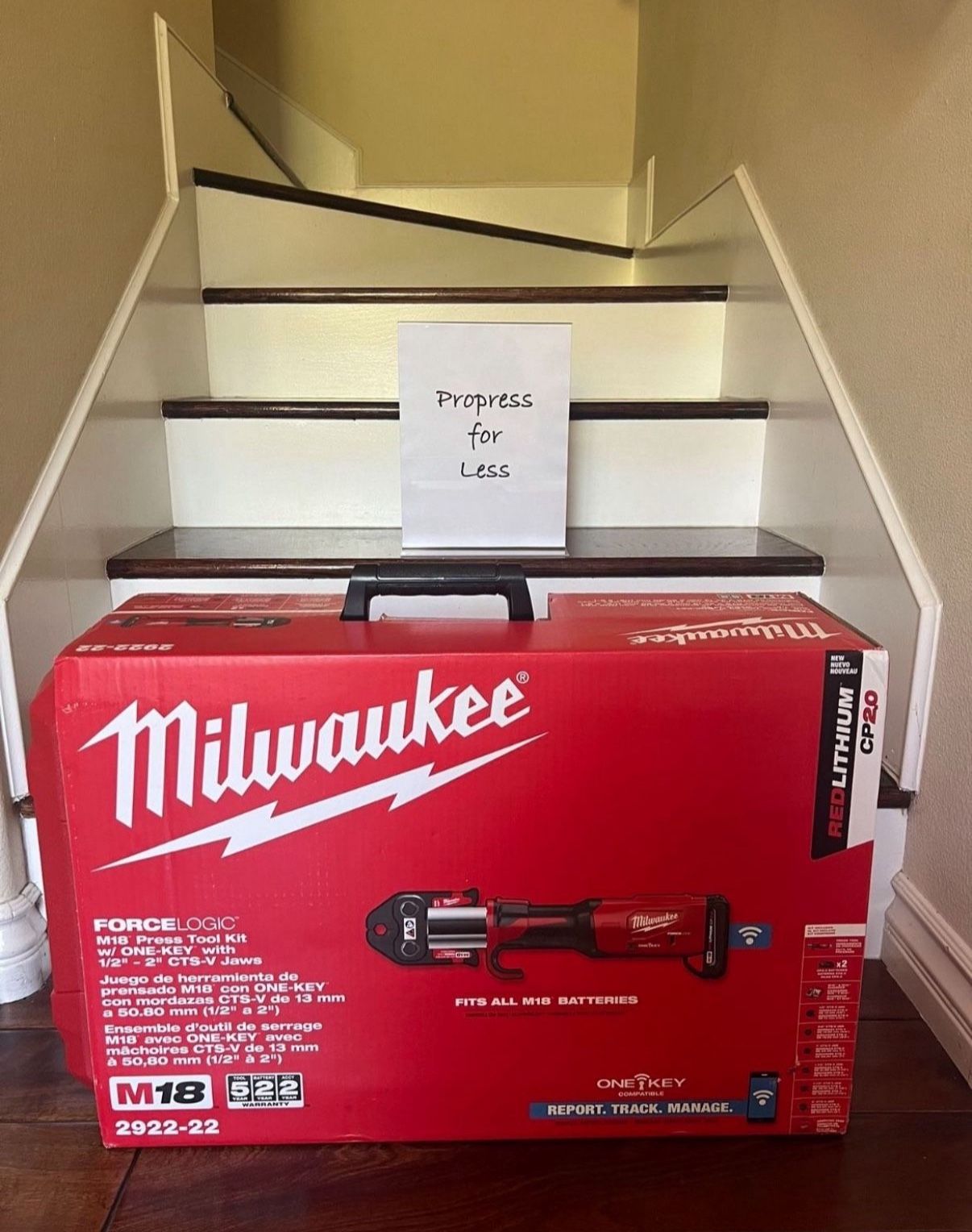 Milwaukee M18 Force logic Propress Forcelogic Press Tool 1/2"-2" Kit ...