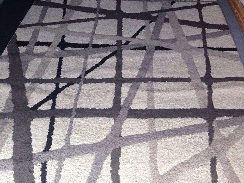 allen + roth Yotta Cream Rectangular Indoor Woven Area Rug (Common: 8 x ...