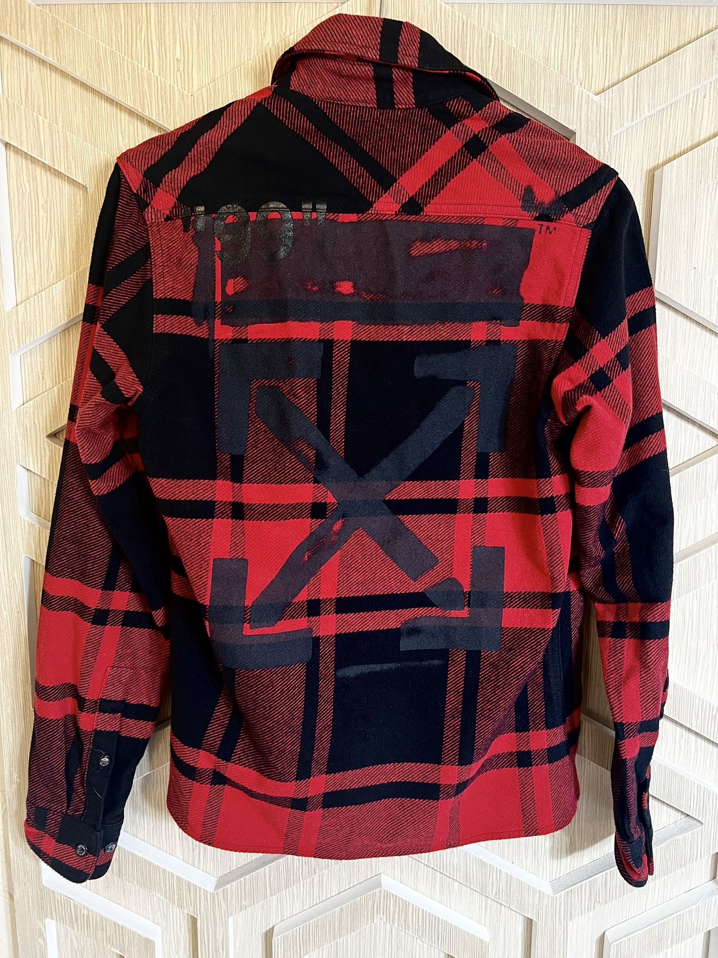 Off-White Flannel Shirt for Sale in Los Angeles, CA - OfferUp