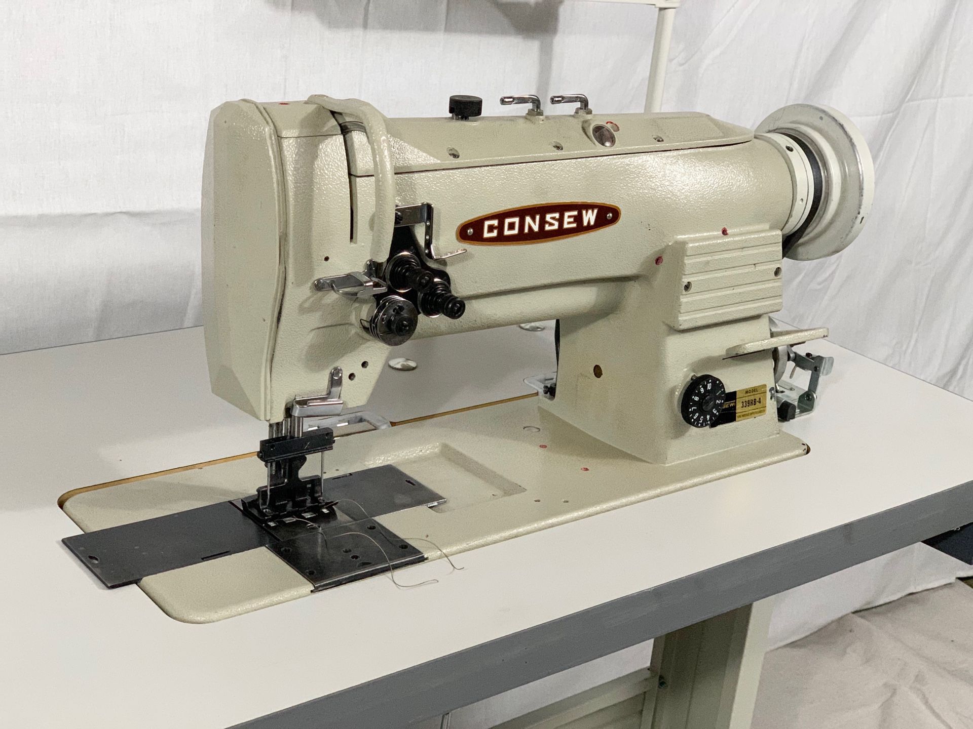 Consew 339RB-4 Industrial Double Needle Walking Foot Sewing Machine for ...