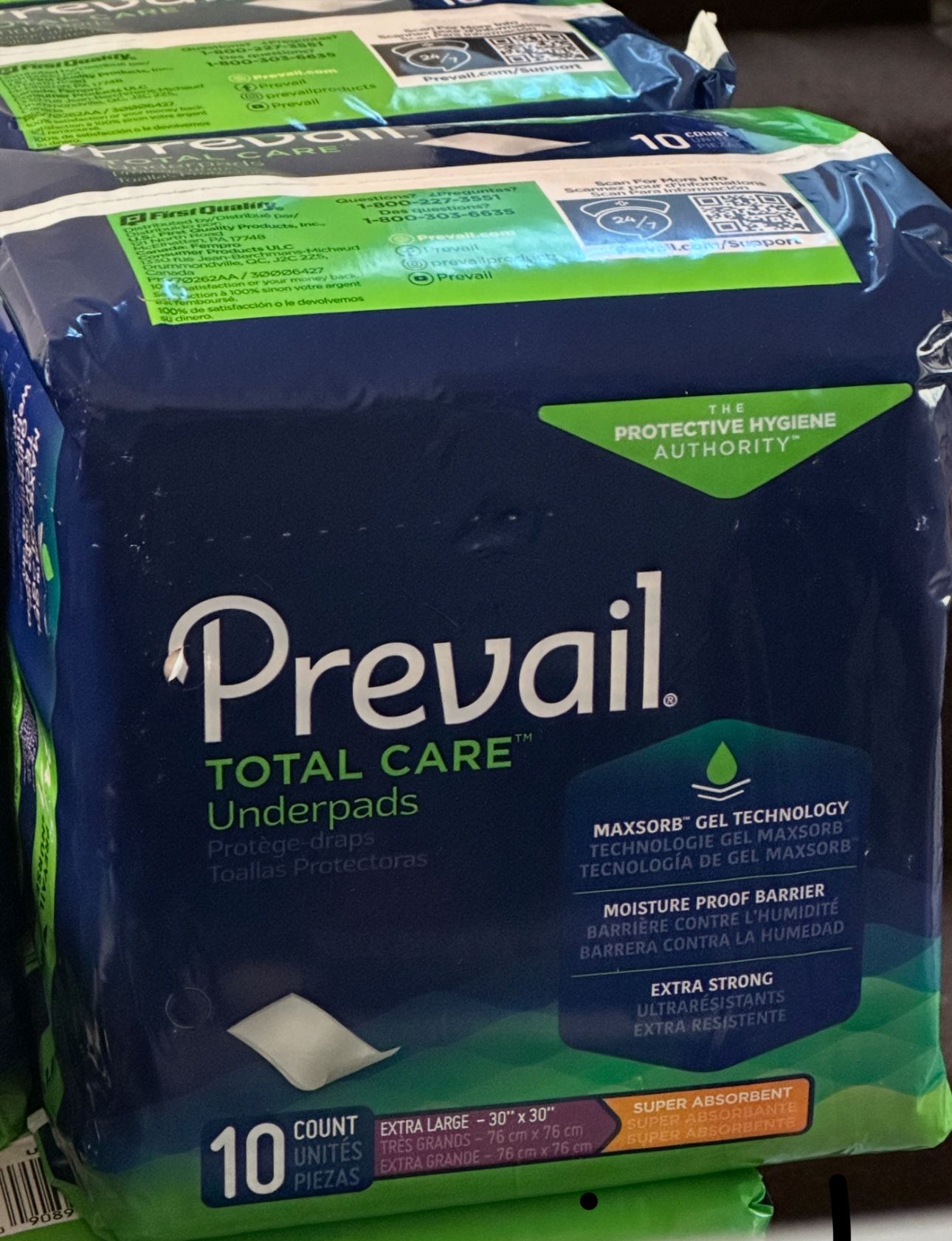 Prevail Total Care Under Pads XL 10count for Sale in Gardena, CA - OfferUp