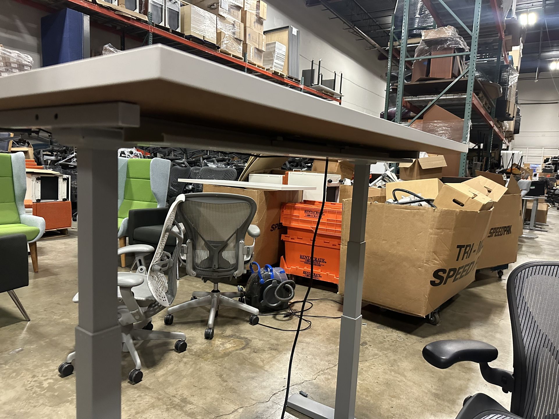 JRB Studio/ Herman Miller 60” Standing Desks! Electric Height ...