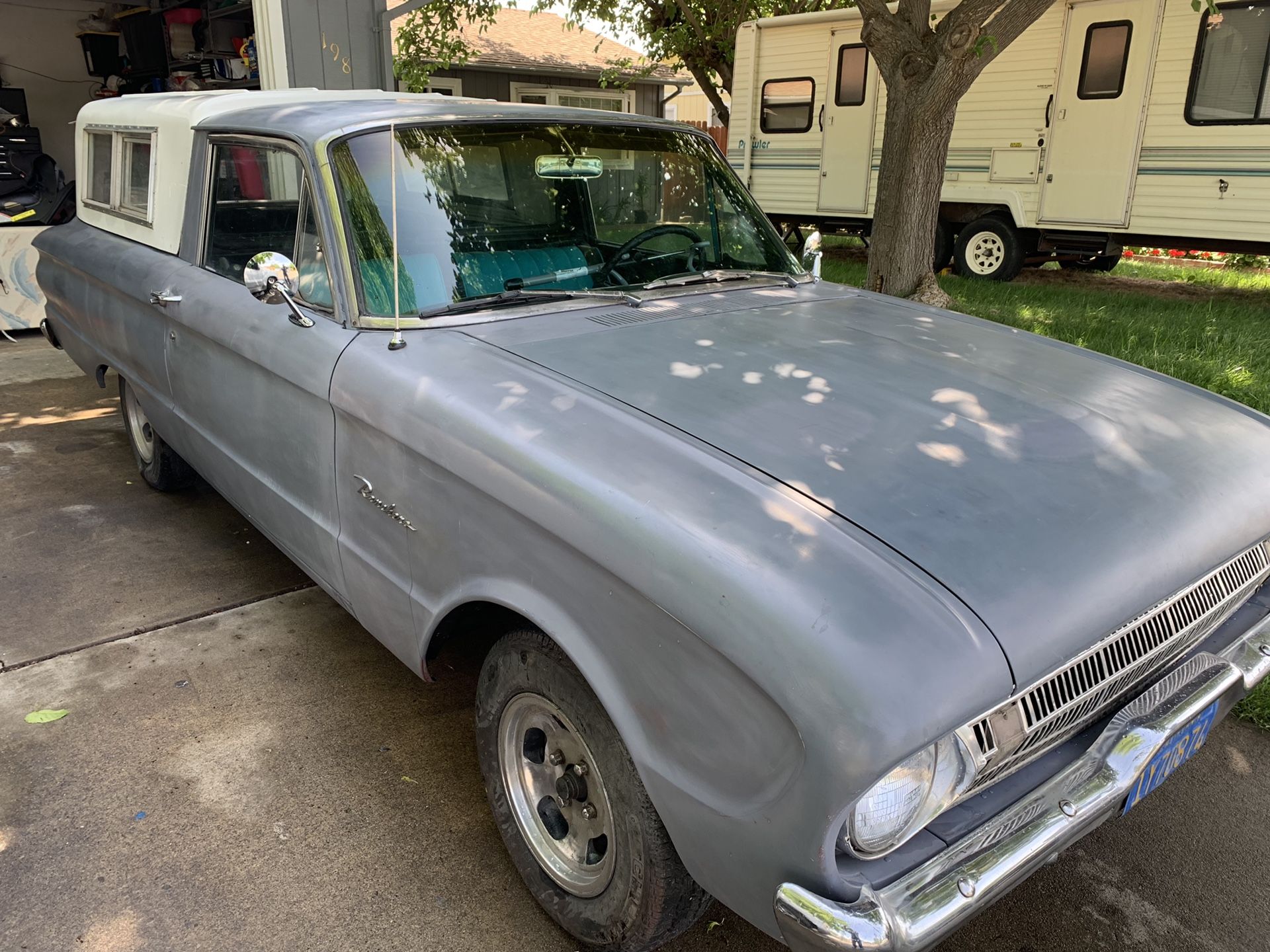 1961 ford ranchero with camper shell. $4,800.00 for Sale in Sacramento ...