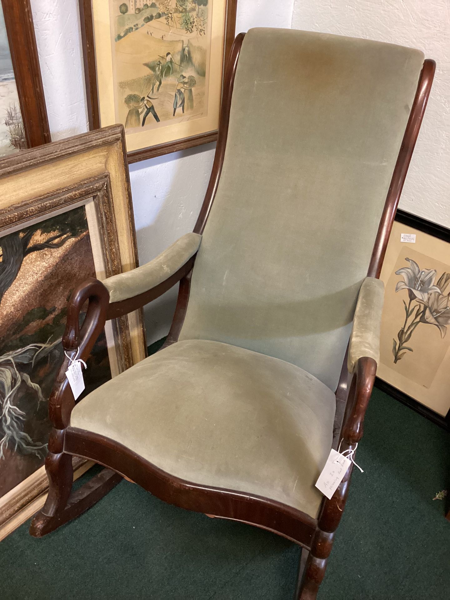 Vintage Rocking Chair Swan Arms for Sale in Goodyear, AZ - OfferUp