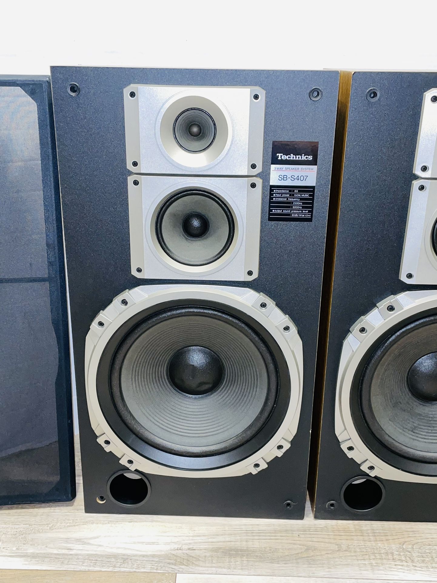 RARE Vintage Technics SB-S407 3-Way 150 Watts 8 Ohm Powerful Floor ...