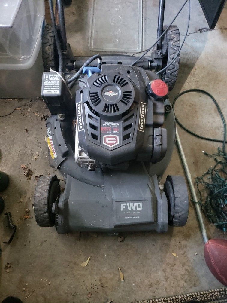 Craftsman platinum 7.25 electric start store