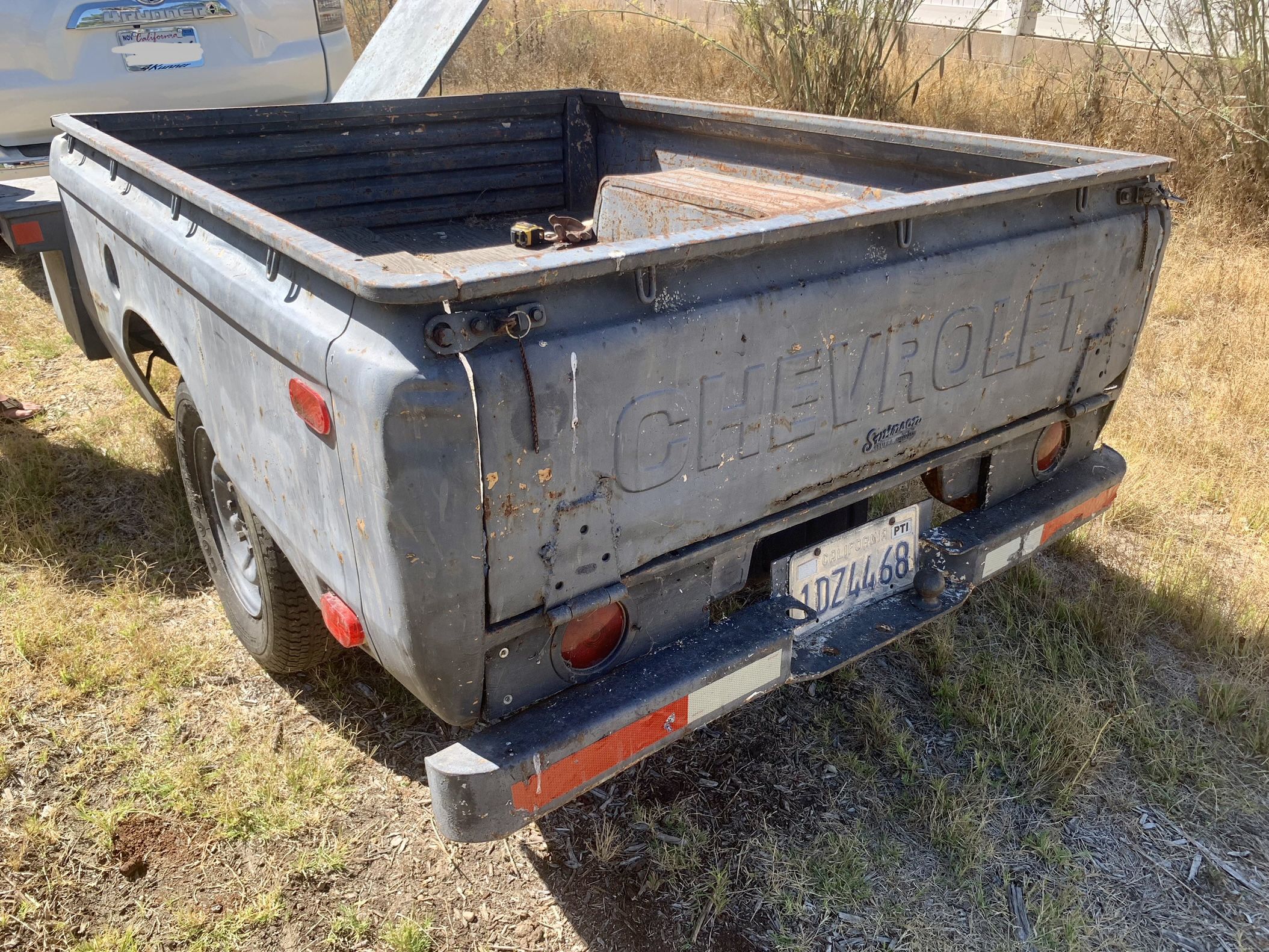 VINTAGE Chevrolet LUV Truck Bed Trailer w/ storage for Sale in San ...
