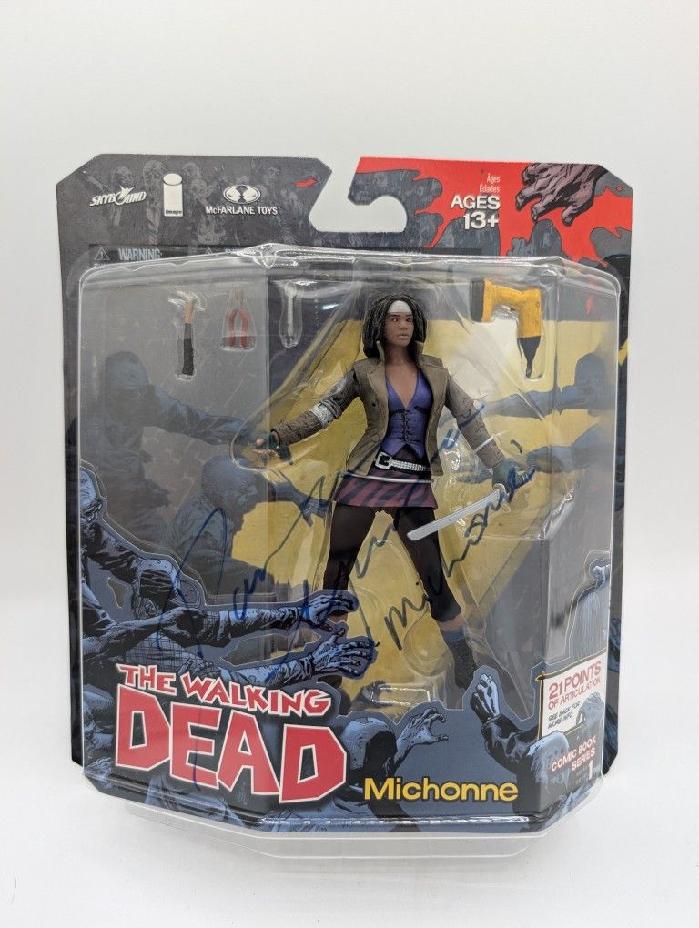 SIGNED Michonne Action Figure – The Walking Dead (McFarlane Toys, Comic ...