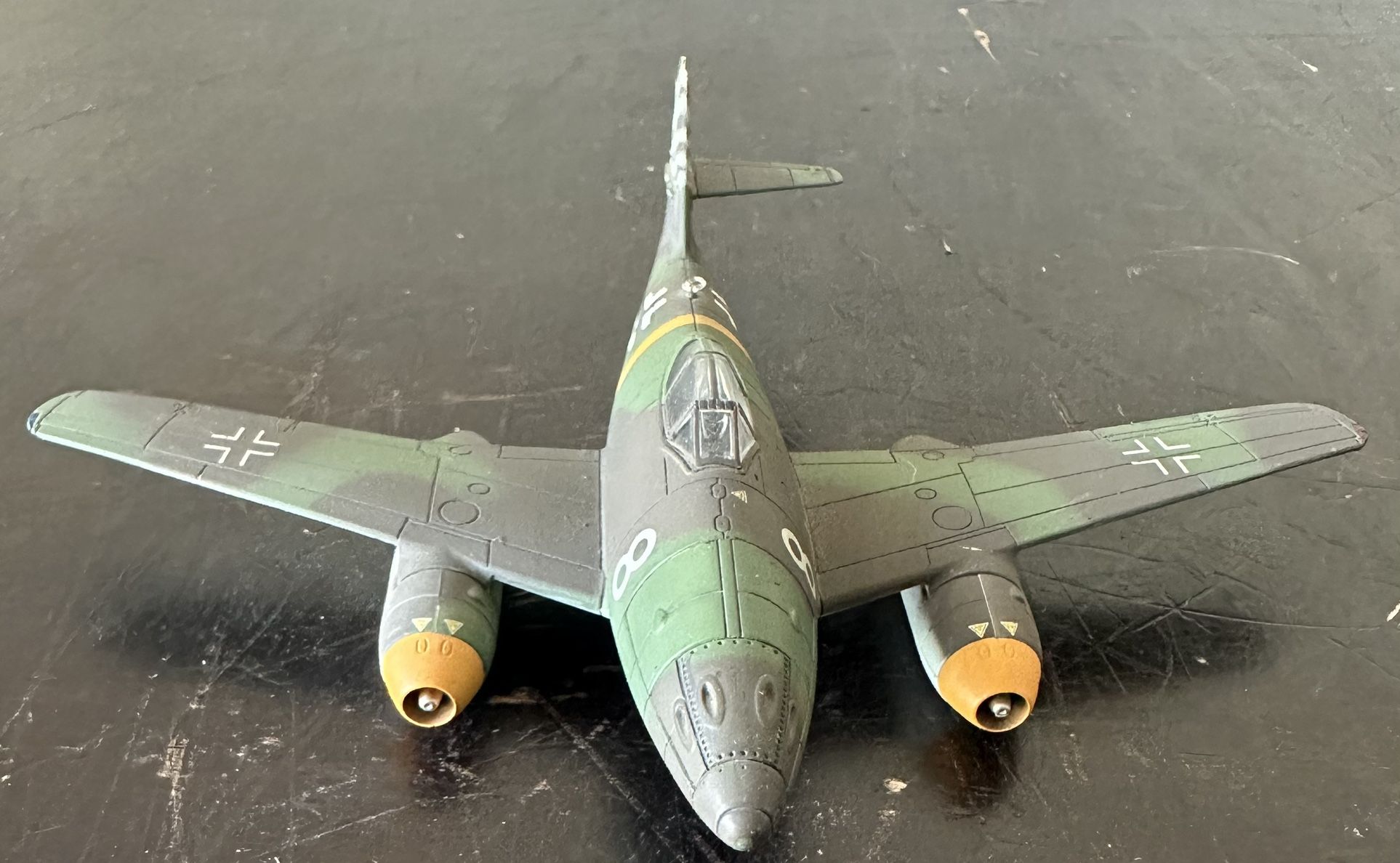 WW2 German Messerschmitt Me 262 Die-Cast Green Fighter Model Aircraft ...