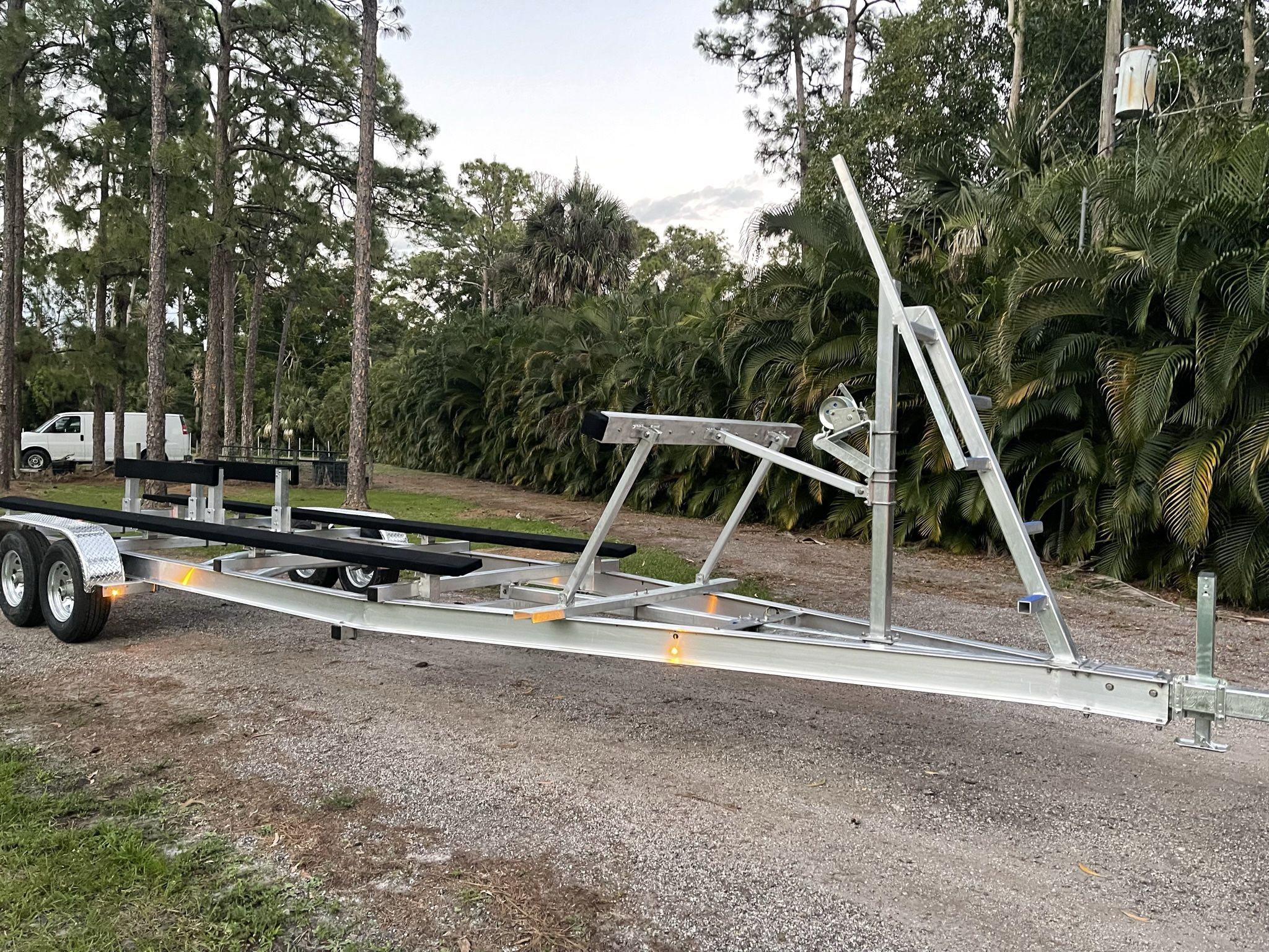 New Aluminum 10K Tandem Catamaran Trailer: 25-27ft Model . for Sale in ...