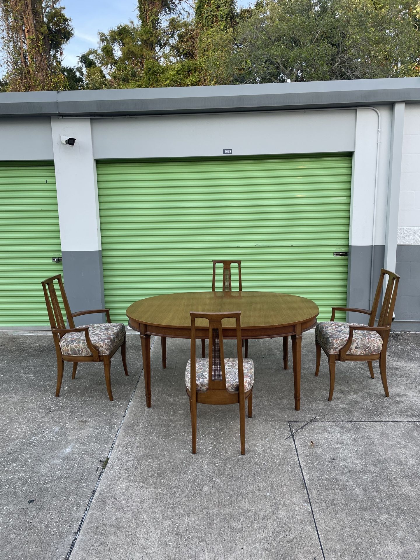 Vintage Mid Century Drexel Triune Dining Table Set with 4 Chairs for ...