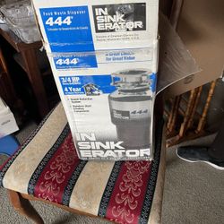 InSinkErator 444; 3/4 Horsepower Garbage Disposer Never Used In ...