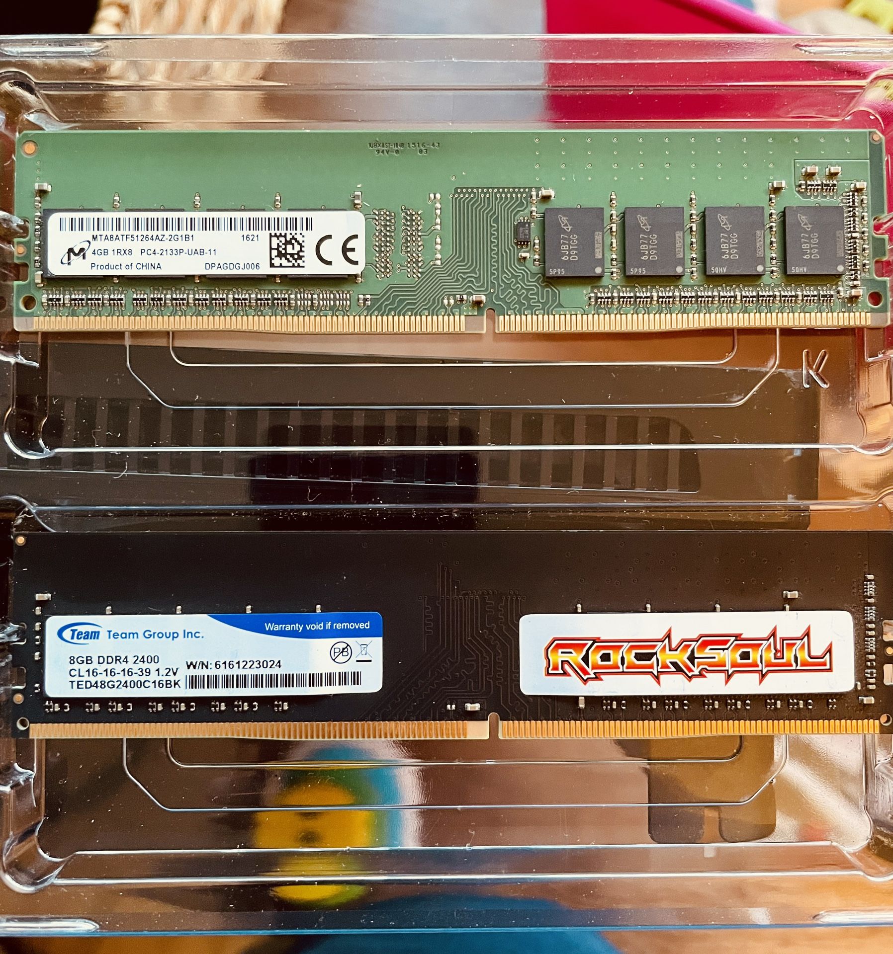 DDR4 RAM, 12GB (two sticks) for Sale in Rialto, CA - OfferUp