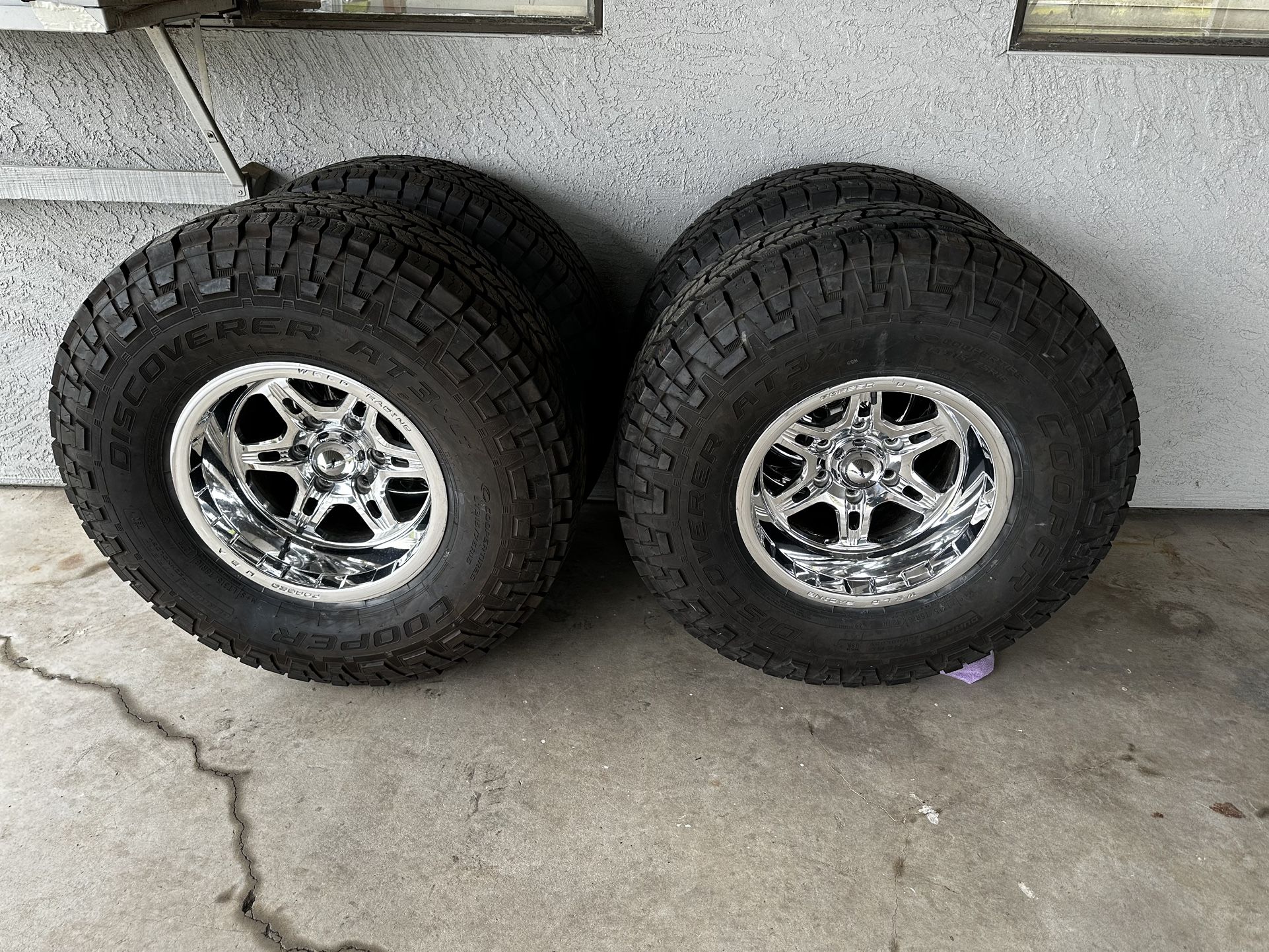 16x10 Weld Cheyennes Wheels 35x12.5x16 Tires for Sale in Valley Home ...