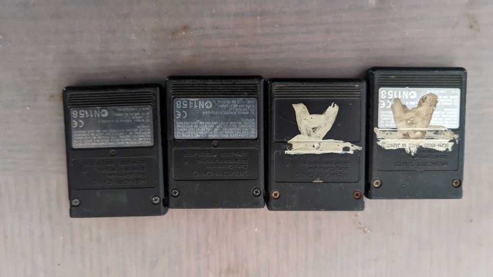 PS2 Memory Cards And A Game Cube Memory Card (Orange) for Sale in ...