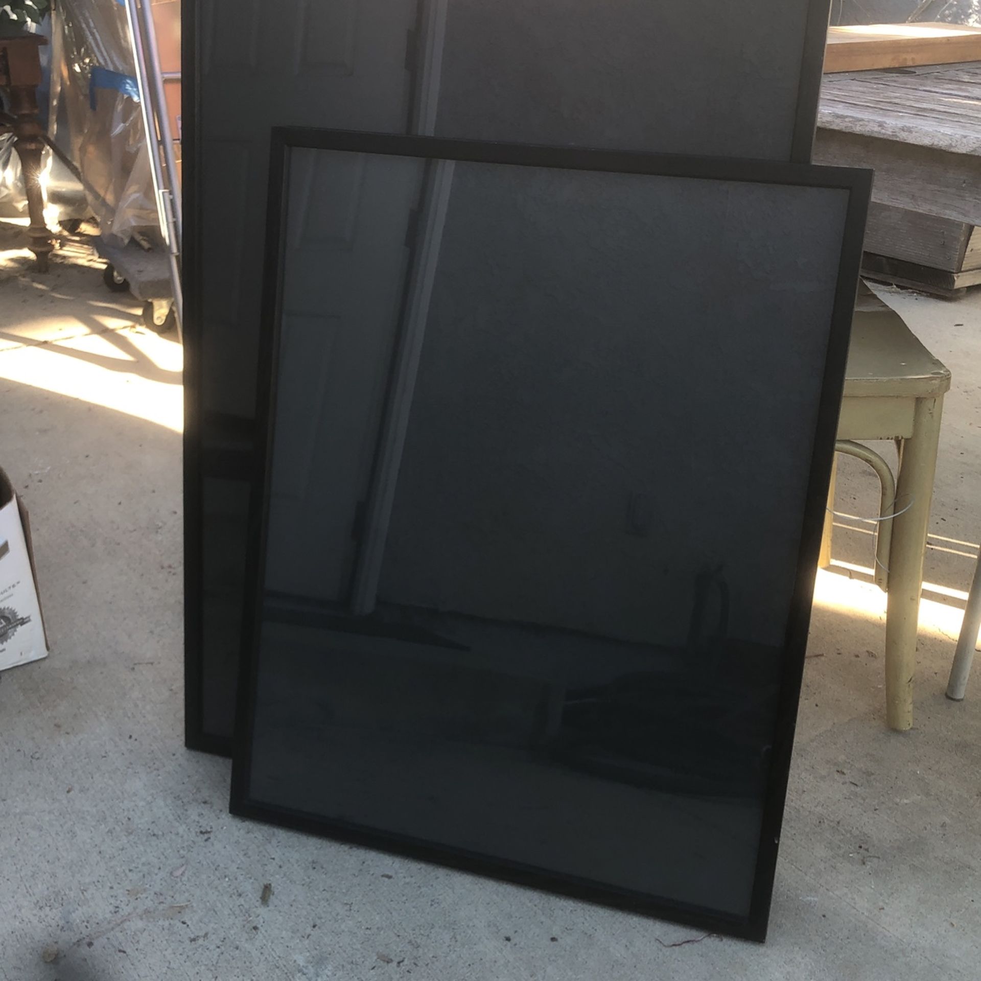 2x Wood Glass Frames Black 25x37” And 23x29” for Sale in Los Angeles ...