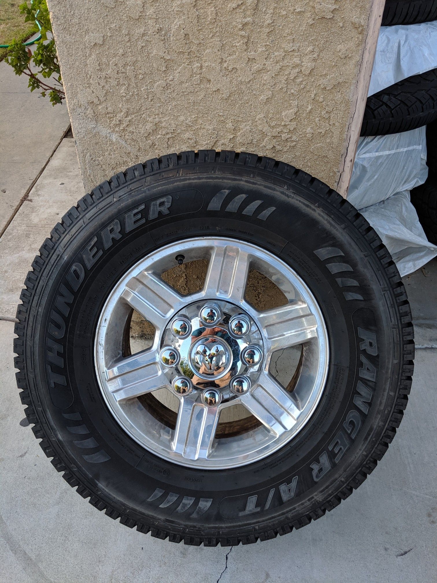 Thunderer ranger all terrain tires with dodge ram 2500 rims for Sale in ...