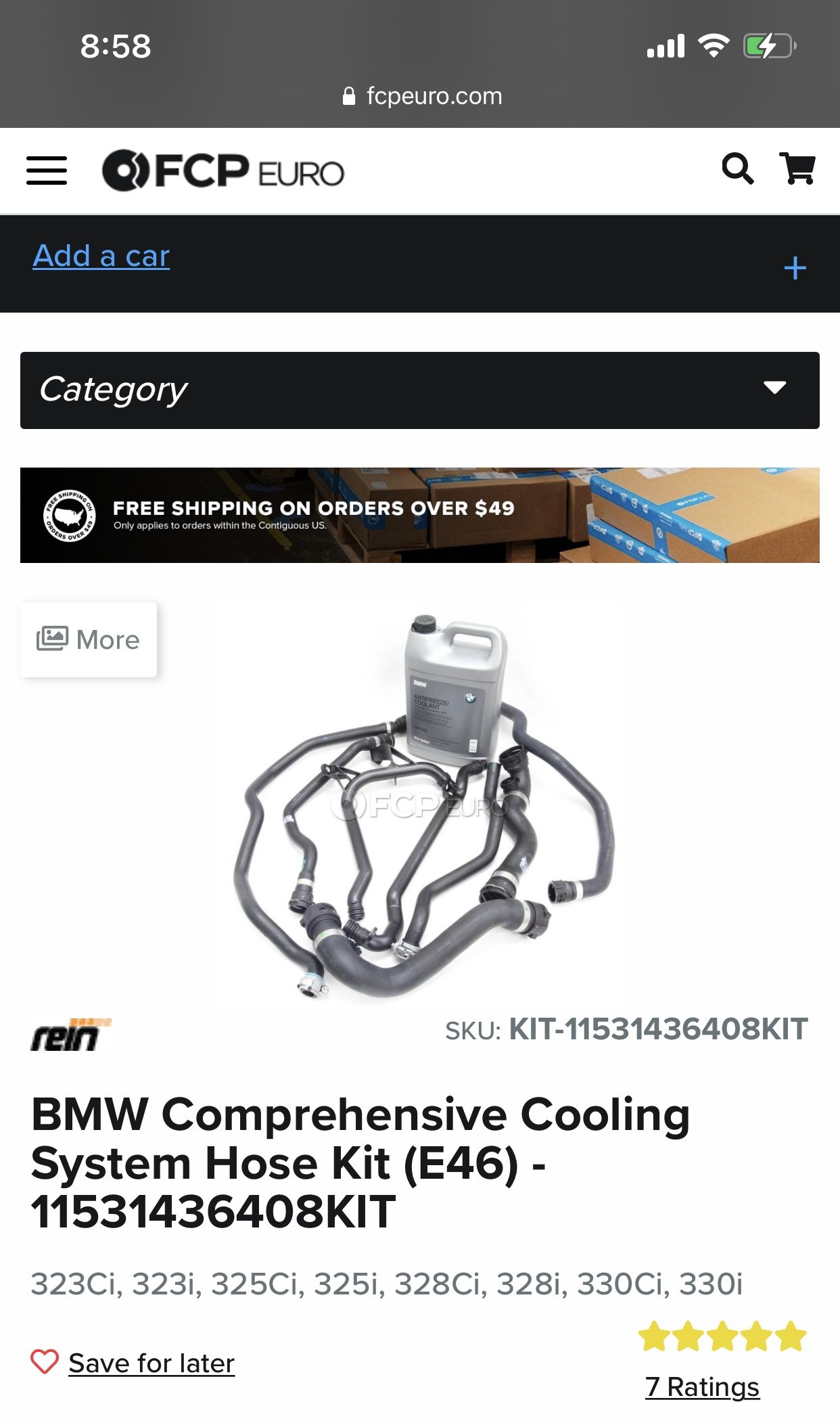 BMW E46 3 Series Coolant Kit for Sale in Fresno, CA - OfferUp