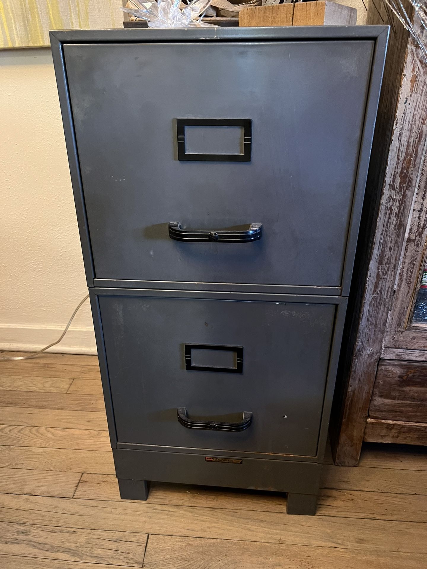 Steelmaster Vintage 2 Drawer File Cabinet Light industrial equipment Too Light industrial equipment Too