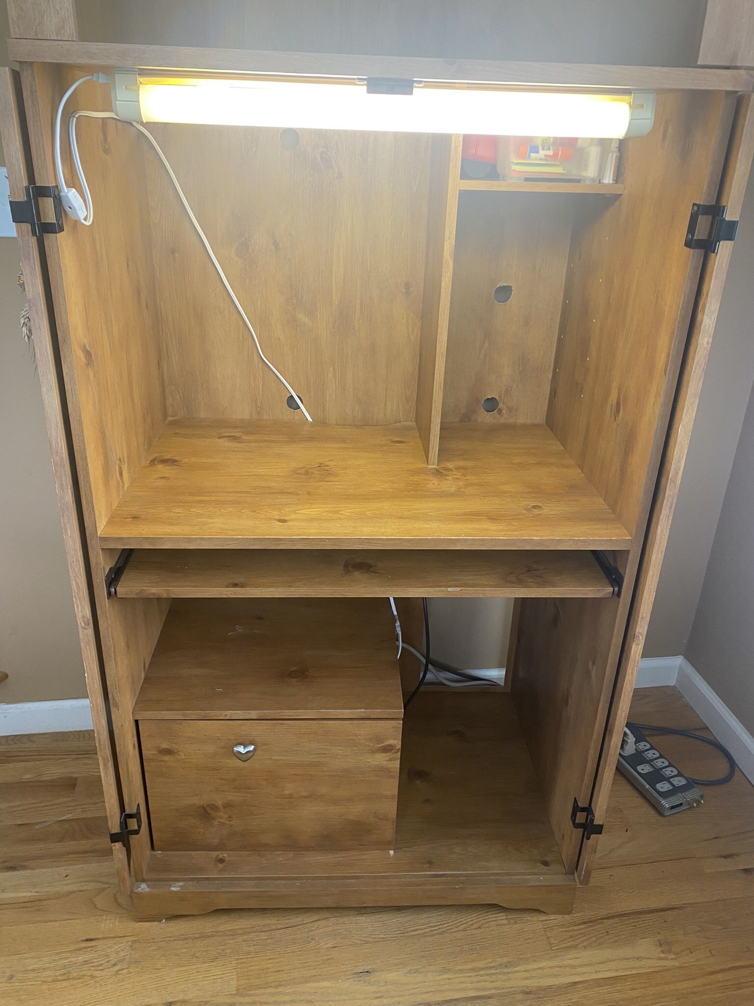 Missions Style Computer Armoire Workstation for Sale in Hopewell, NY ...