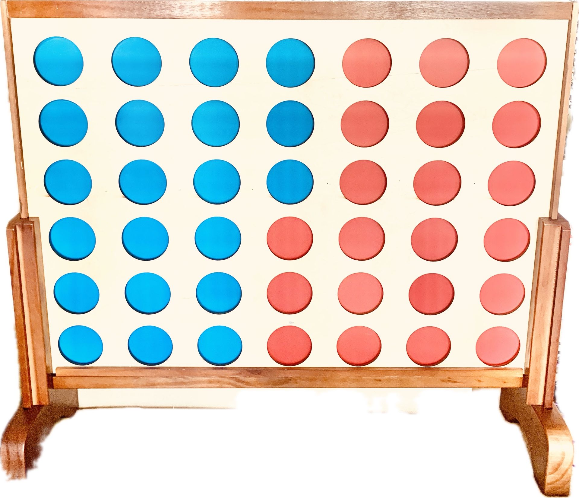 New Giant Connect 4 Four For sale Stack four game birch wood, natural ...