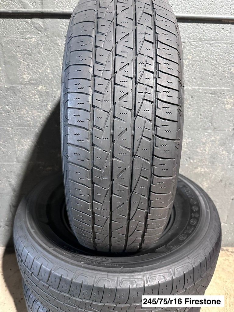245/75/r16 Firestone ALL FOUR (4) TIRES for Sale in Pompano Beach, FL ...