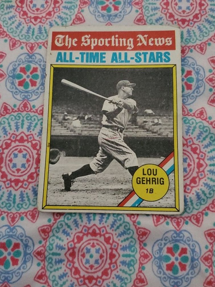 Lou Gehrig Baseball Card