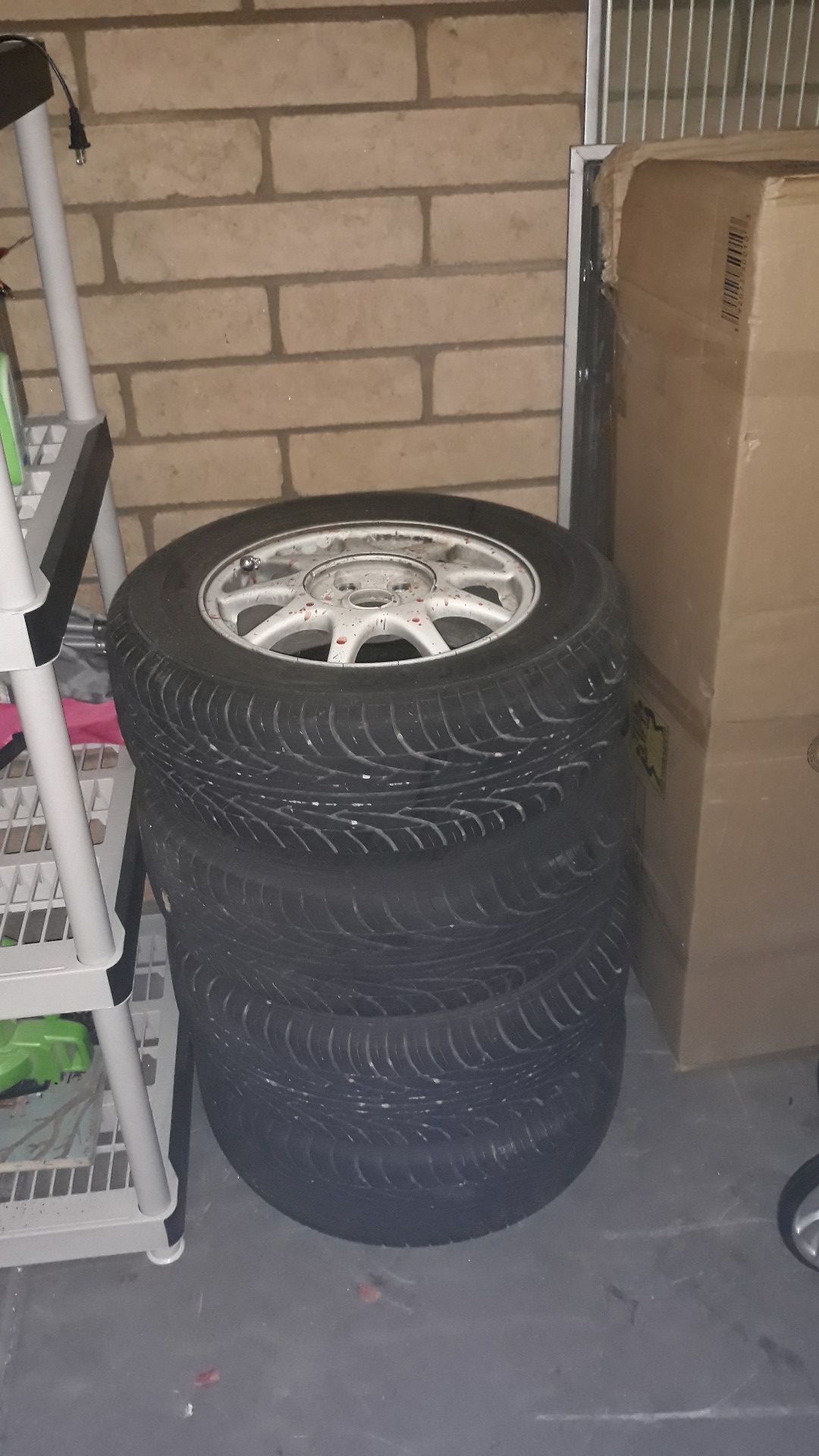 15 inch rims and tires 5 × 4.5. 205 65 r15 for Sale in Phoenix, AZ ...