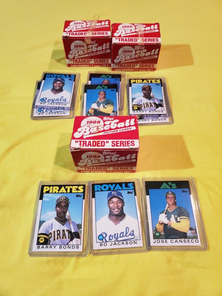 1986 Topps Traded Set Extended Rookie Card Bo Jackson, Barry Bonds ...