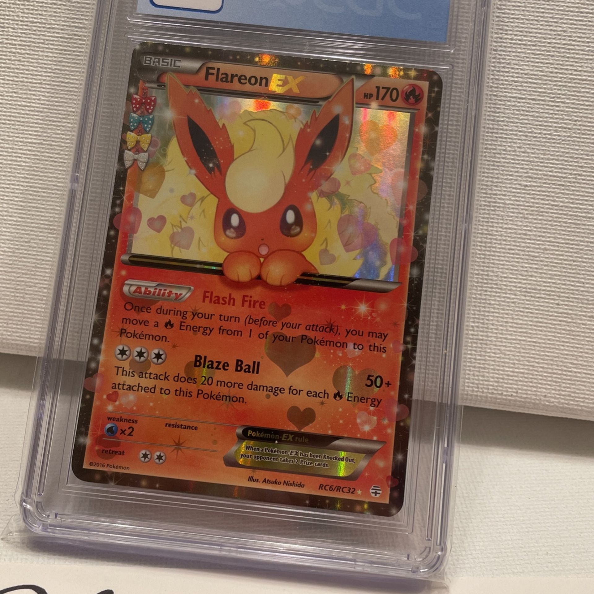 Pokémon Card Flareon EX Generations- RC6/RC32 CGC Universal Grade for ...