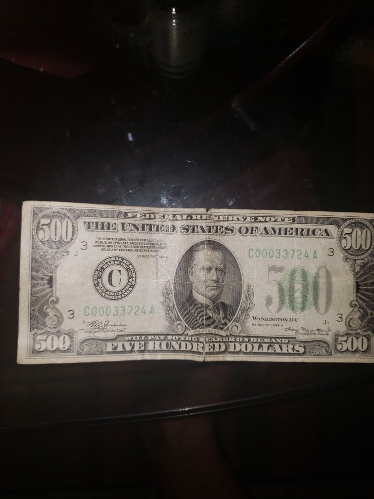 500 Dollar Bill