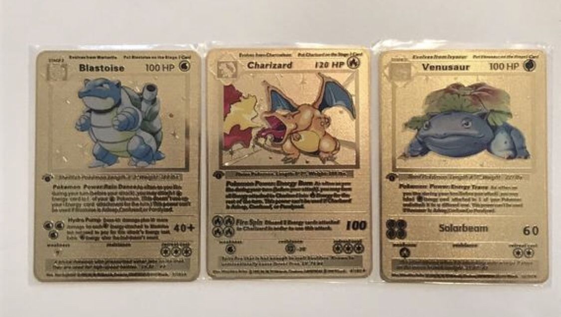 Mega Charizard Blastoise Venusaur Cards