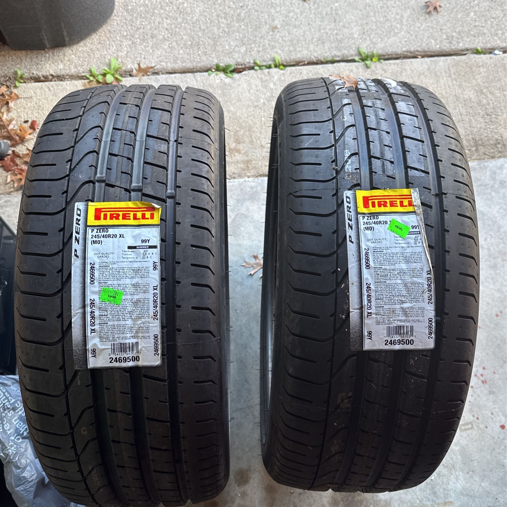 Pair Pirelli Tires 245/40/20 for Sale in Saginaw, TX - OfferUp