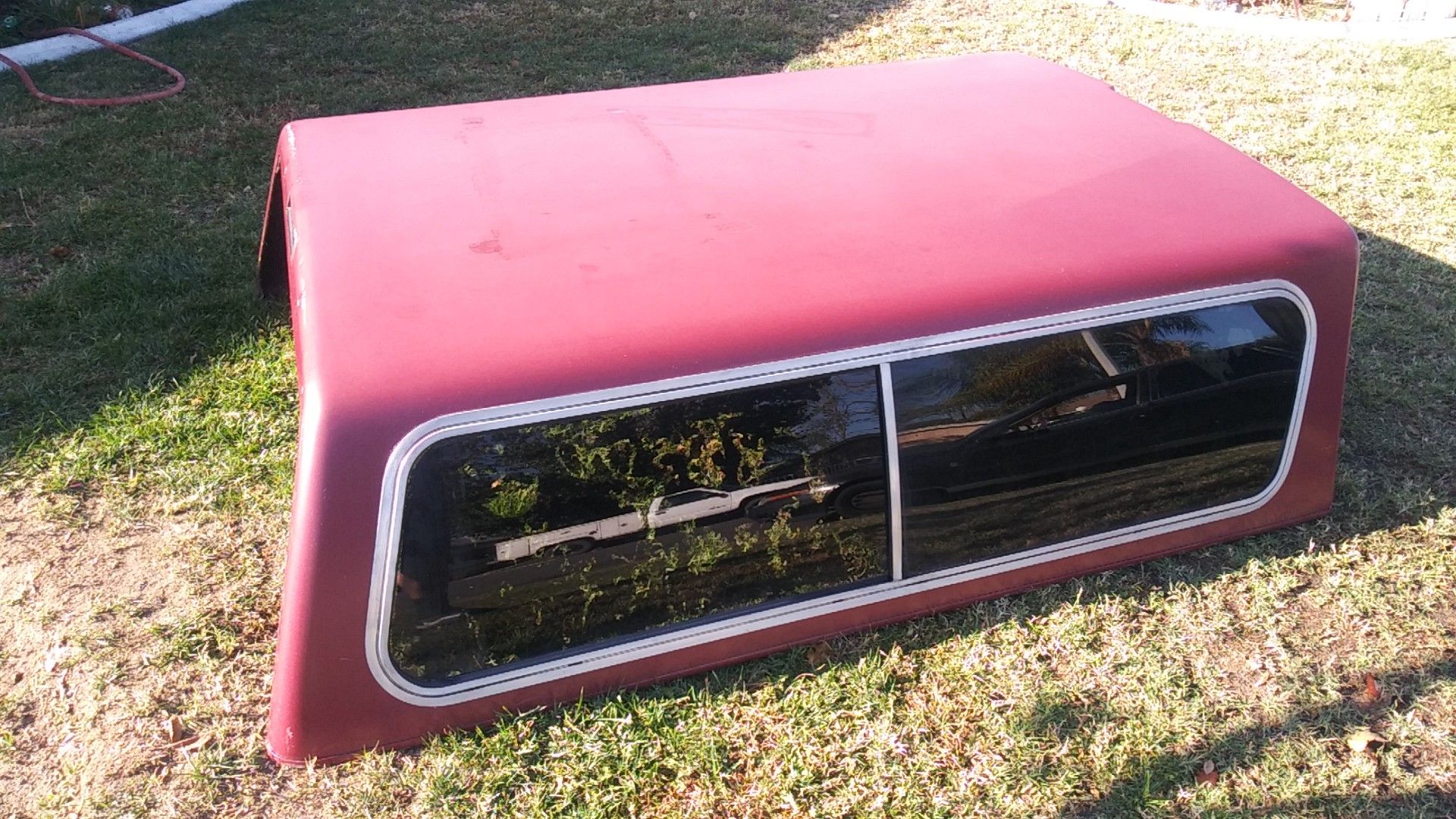 Fiberglass camper shell with sliding windows 74"×66" for Sale in ...