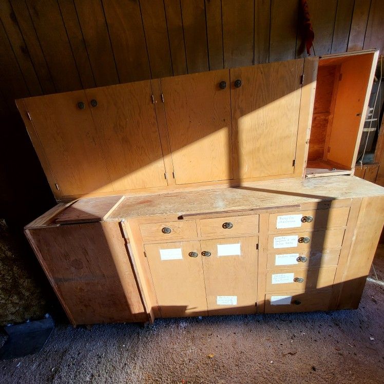 Free Cabinet All Wood Going To Dump. for Sale in Tacoma, WA - OfferUp