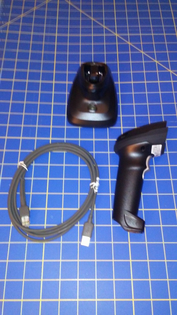 Zebra Digital Scanner set with Presentation Cradle & Cable for Sale in ...
