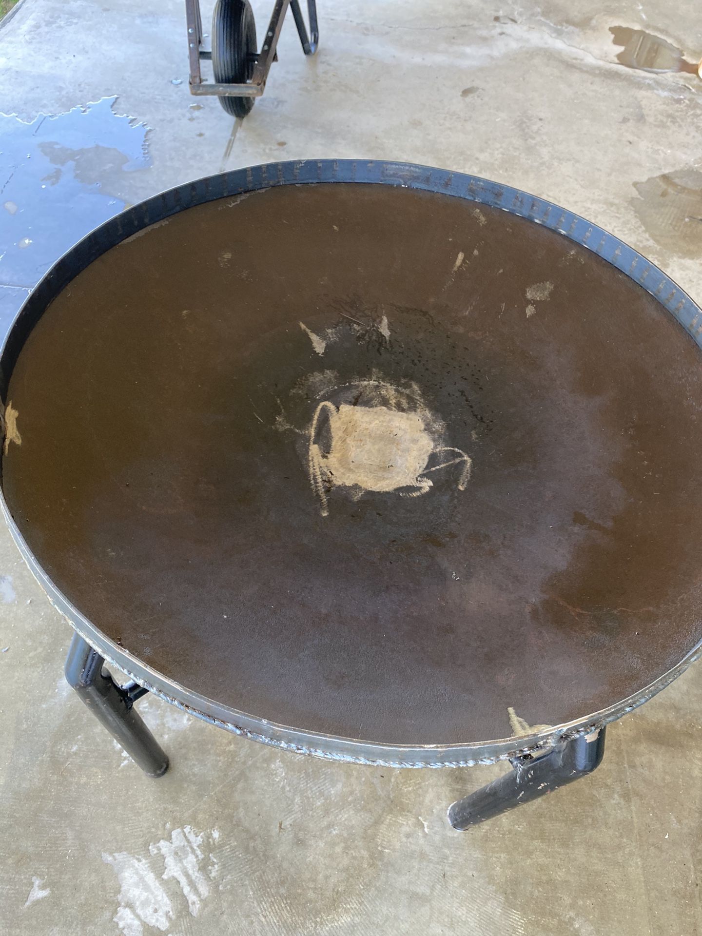 Comal de disco de tractor con quemador para freír tilapias, chiken ...