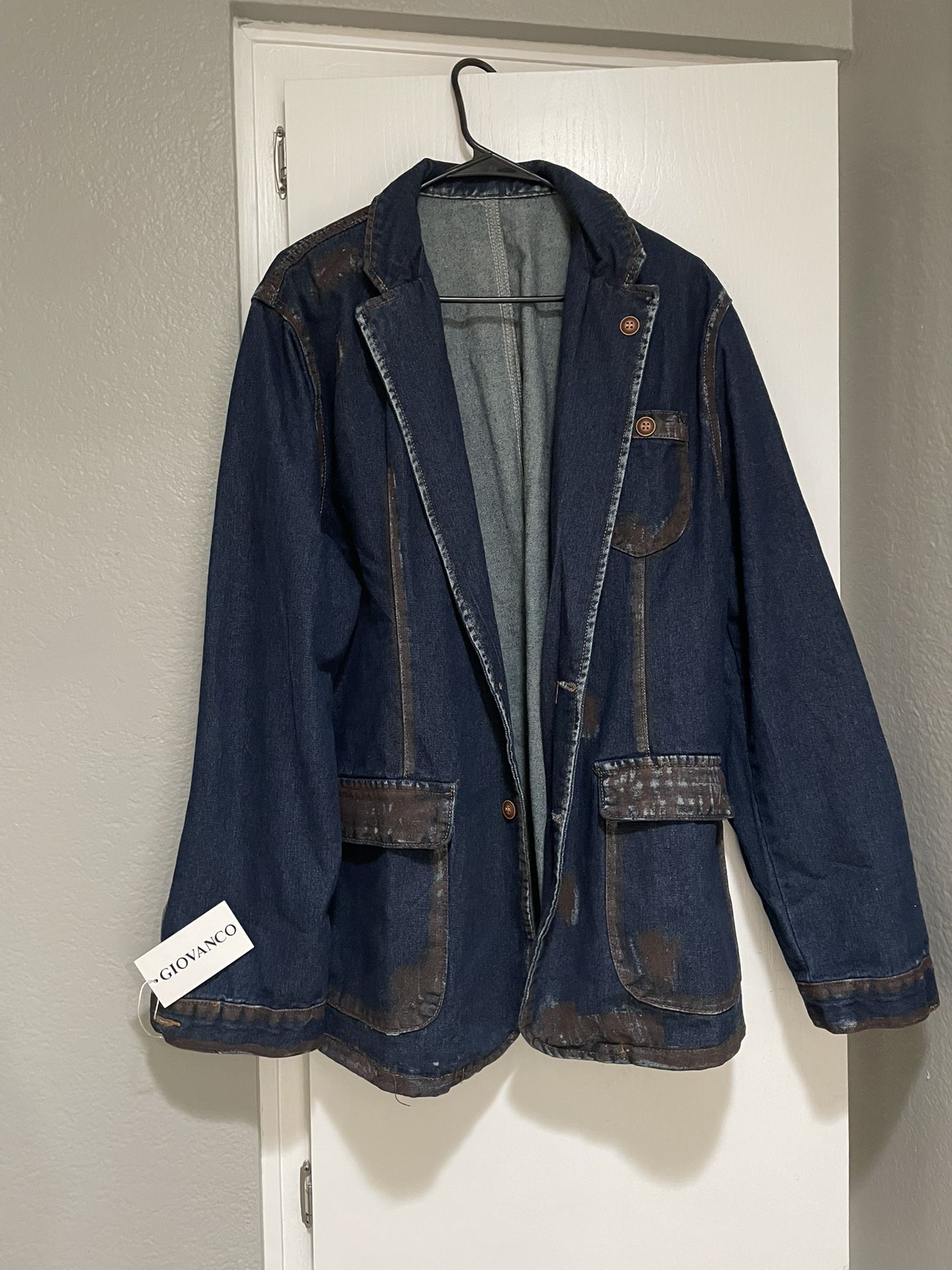 Men’s Denim GIOVANCO Jacket XL for Sale in Phoenix, AZ - OfferUp
