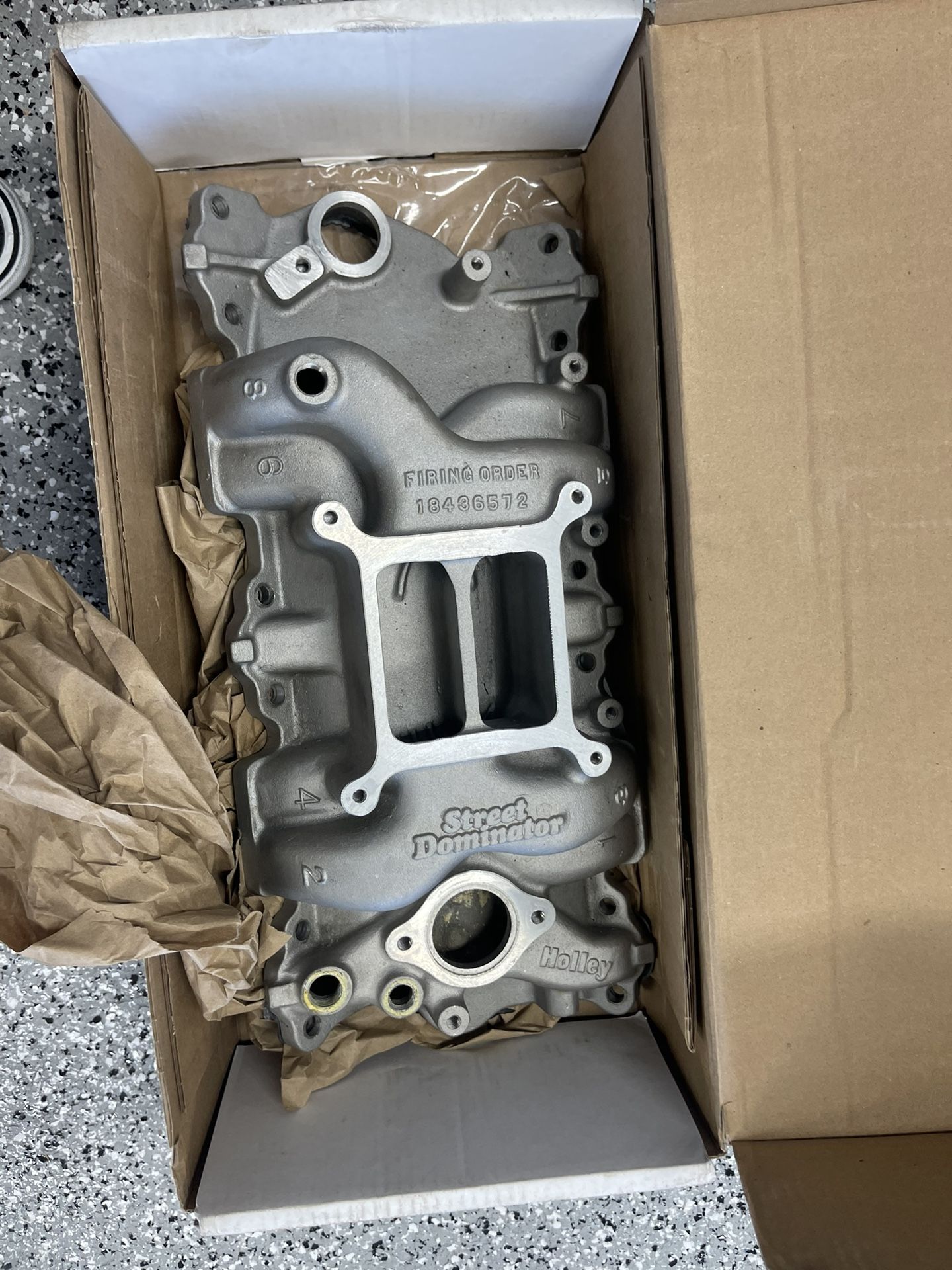 SBC Chevy Small Block 383 350 327 Intake Manifold Holley Street ...