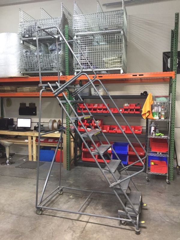 Rolling warehouse ladder for Sale in Huntersville, NC - OfferUp