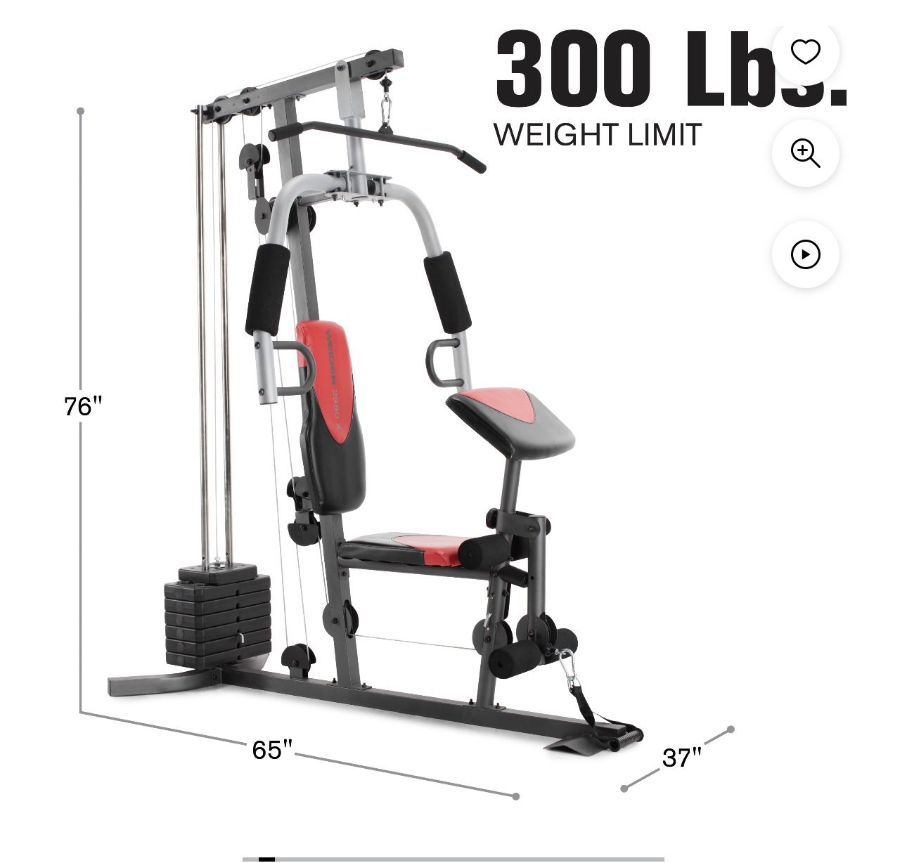 Weider 2980 x weight system store