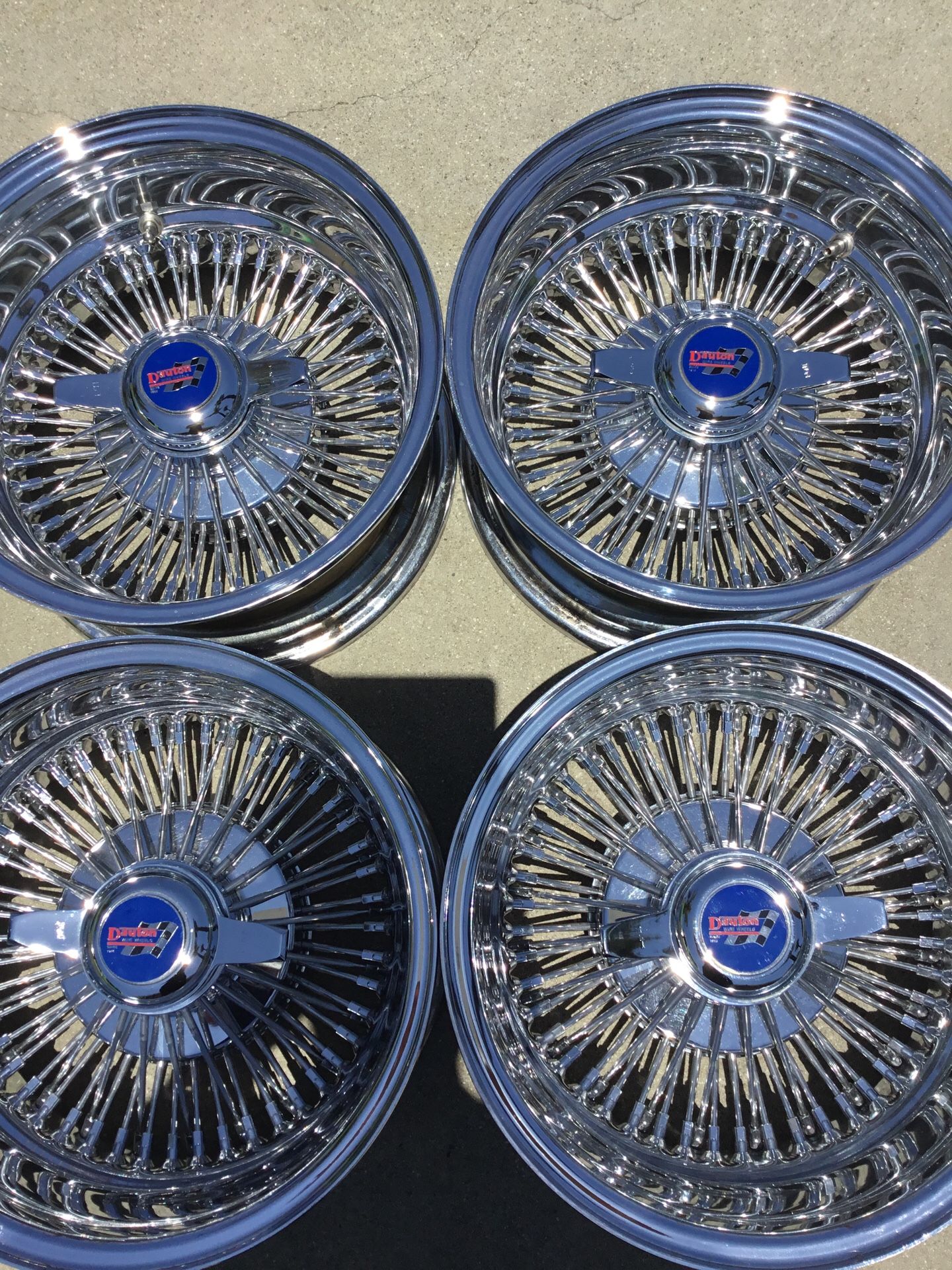 Dayton wire wheels/ wire wheels/ 14x7/ 72 spokes / pre stamped/ new ...