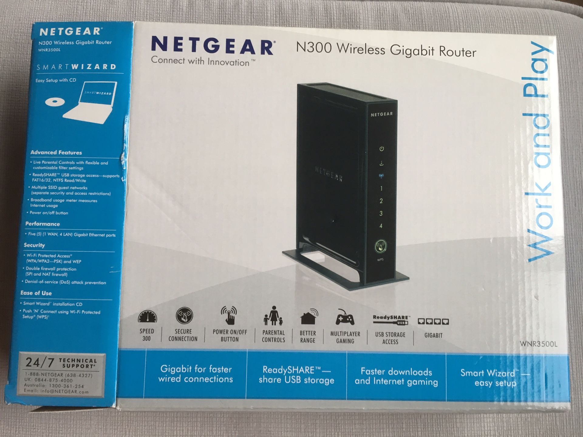 Netgear N300 WNR3500L v1 wifi router. Good speeds and range for Sale in ...