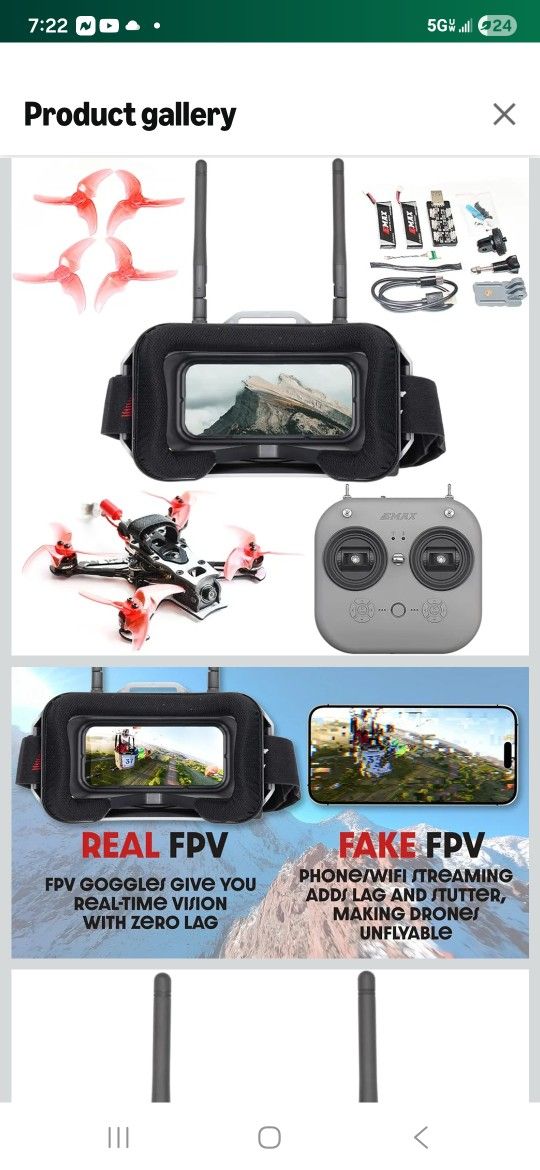 EMAX Tiny Hawk 3 Plus Freestyle Ready To Fly Kit. for Sale in Diamond ...