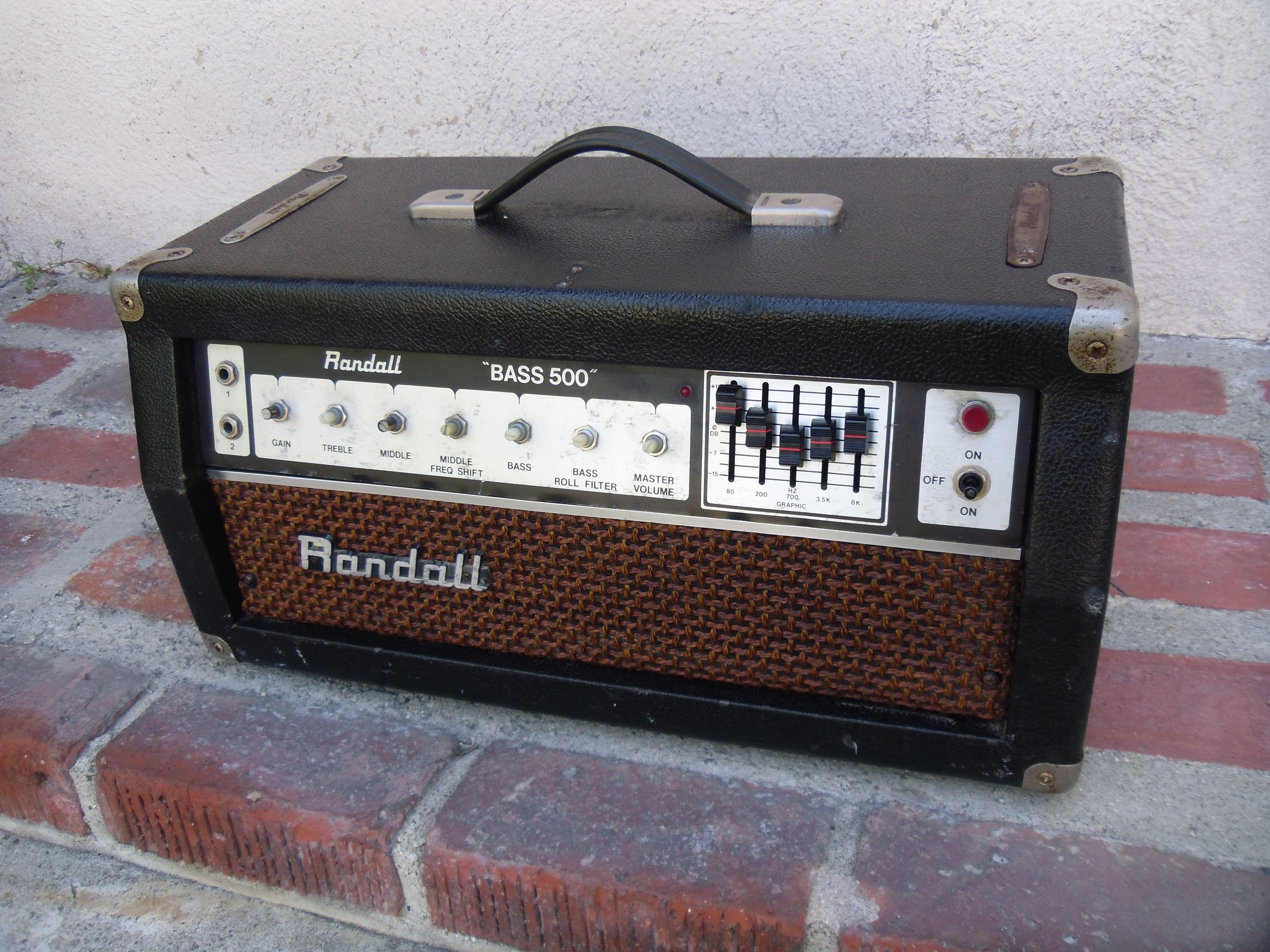 1984 Vintage Randall Bass 500 RBA 500 Bass Guitar Head Amplifier for ...