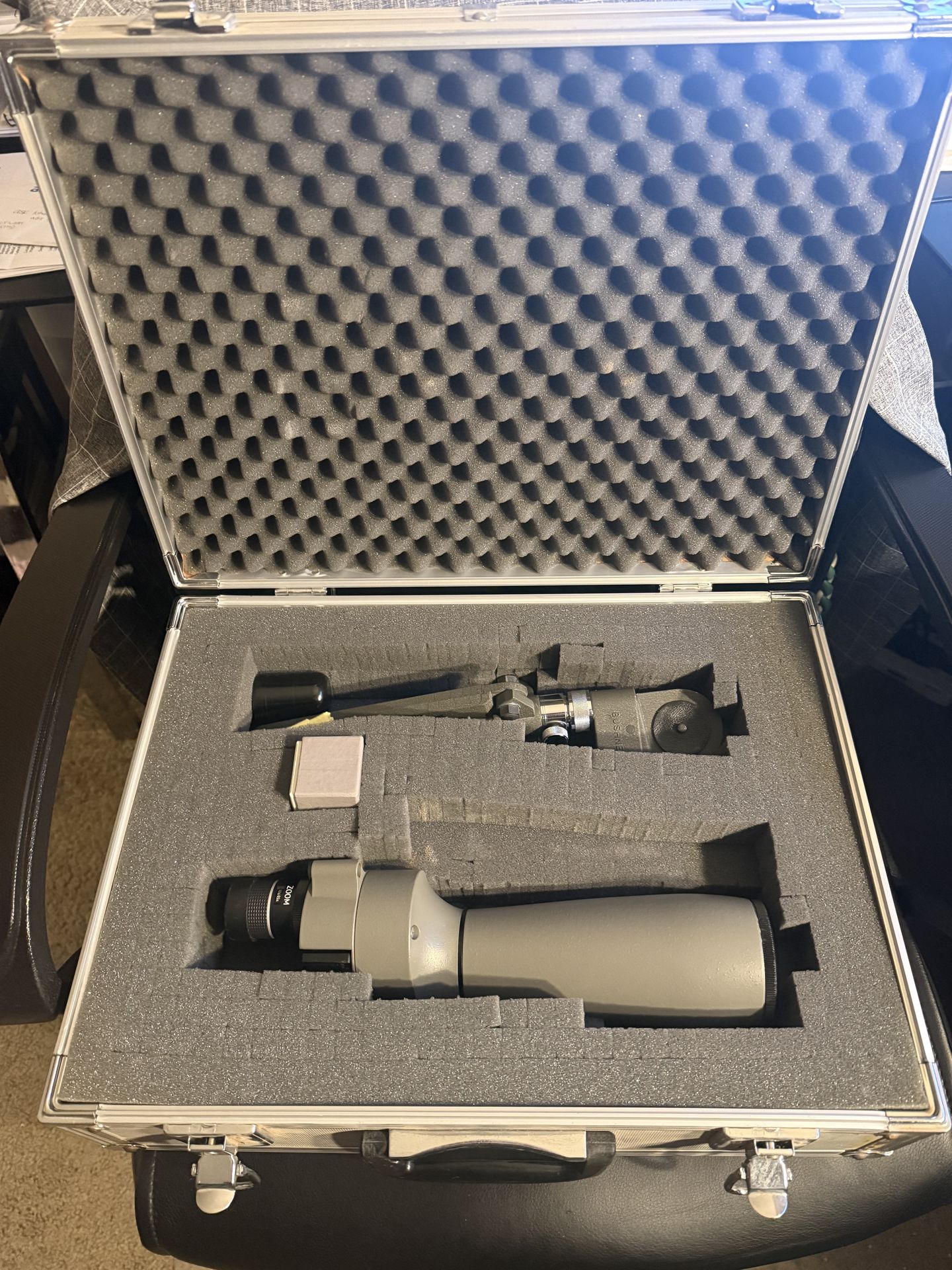 Vintage Bushnell Spacemaster II Spotting Scope w/ Case & Tripod for ...
