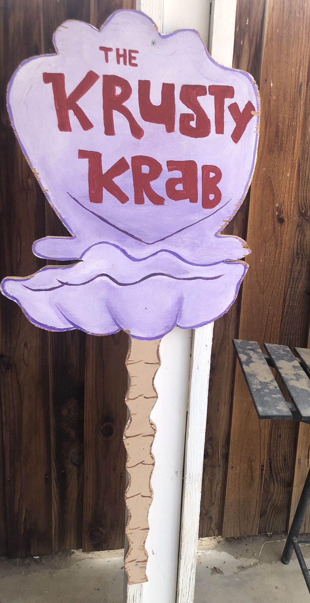 The Krusty Krab Sign