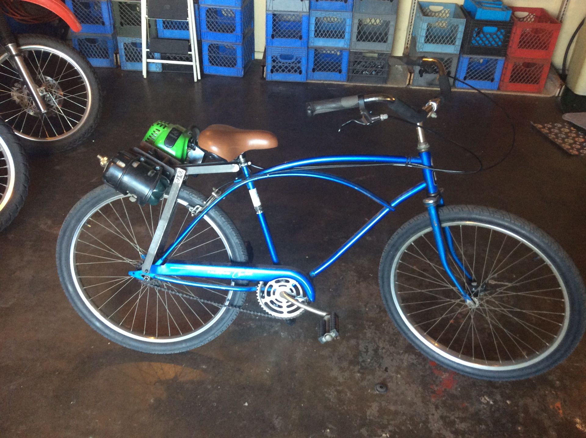 Propane powered four stroke motorized bike one of a kind for Sale in ...