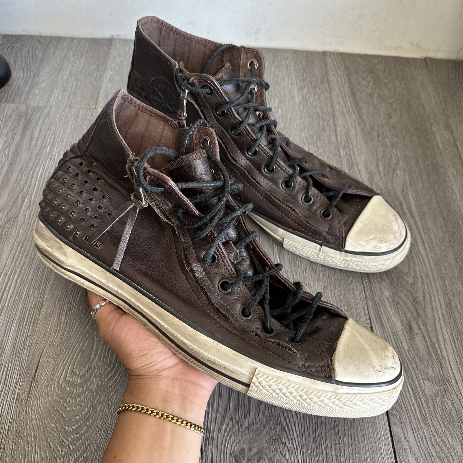 Converse john varvatos brown leather store