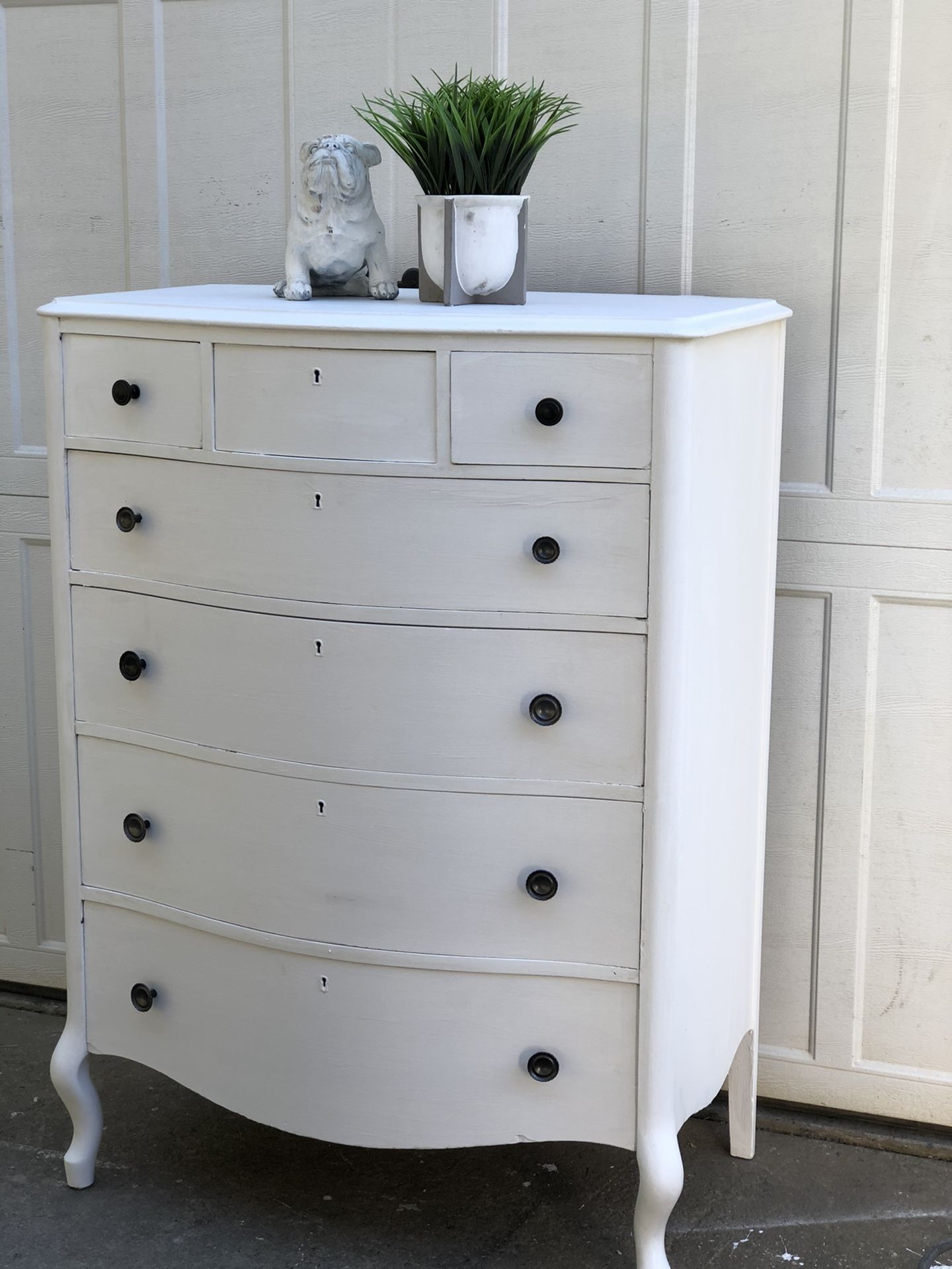 Antique white highboy Dresser for Sale in Battle Ground, WA - OfferUp